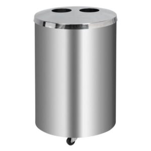 Recycling Bin 2-Division Stainless Steel Recycle Bin With Internal 2 ...