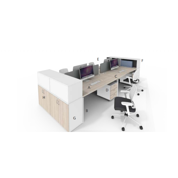 InTen Panel Leg Desking A – Diamond Office
