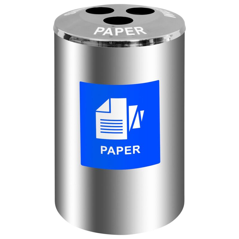 Heavy Duty 3-Division Recycle Bin Stainless Steel With Internal 3 Way ...