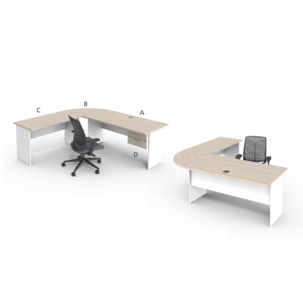 InTen Panel Leg Desking A – Diamond Office