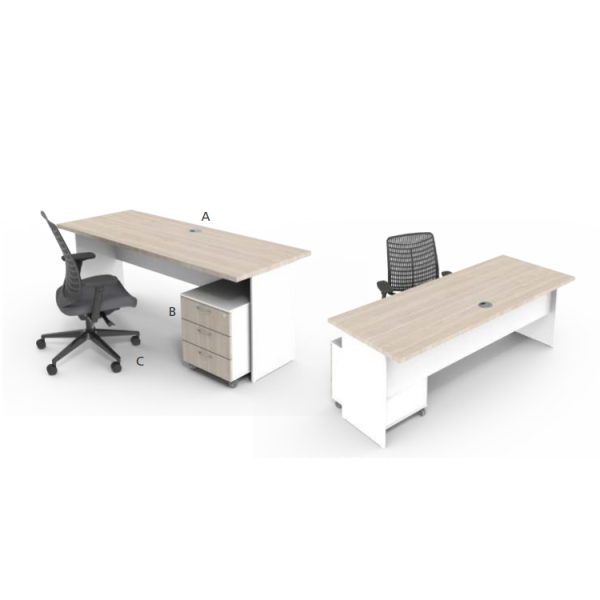 InTen Panel Leg Desking B – Diamond Office