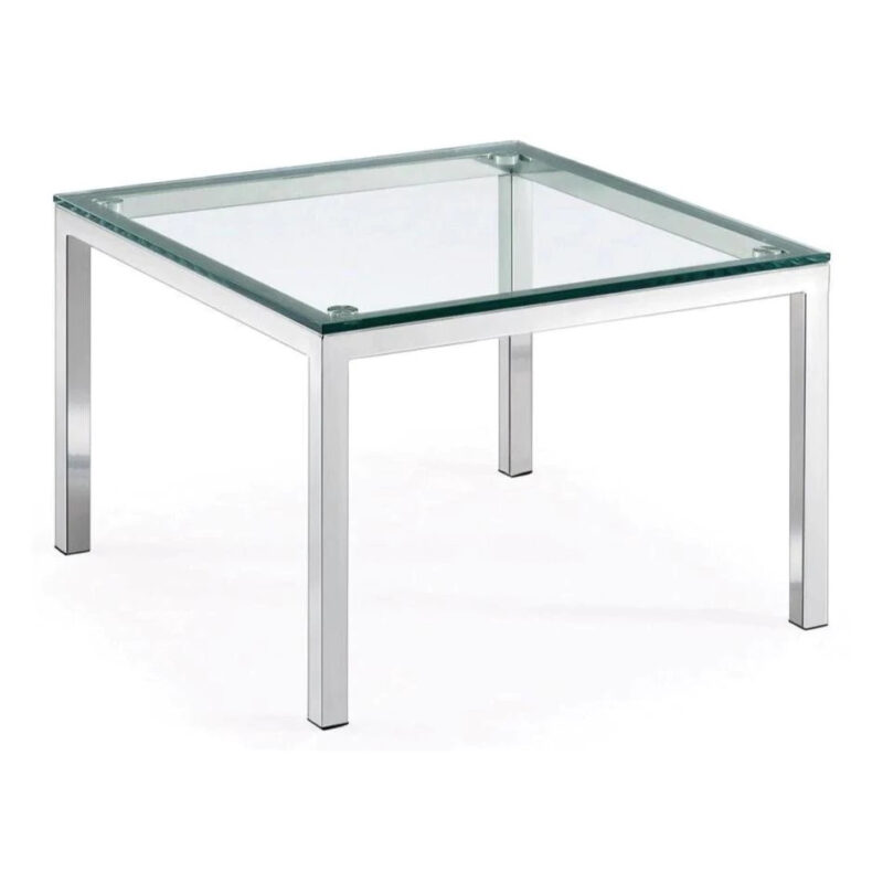 Stainless Steel Glass Coffee Table – Diamond Office
