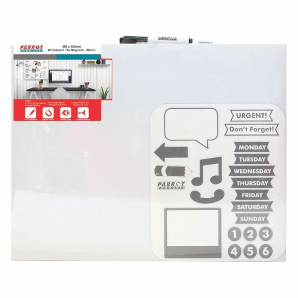 Magnetic Memo Whiteboard Tile (500 x 400mm) – Diamond Office