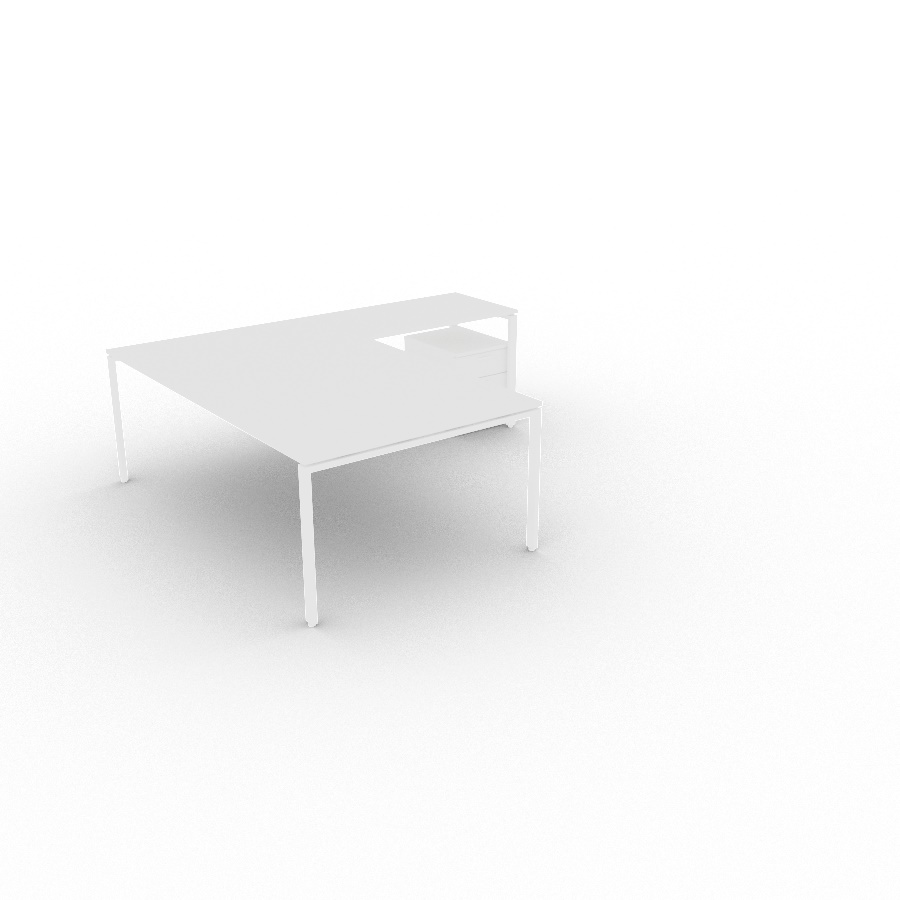 Evolution Executive Desk with Extension – Diamond Office